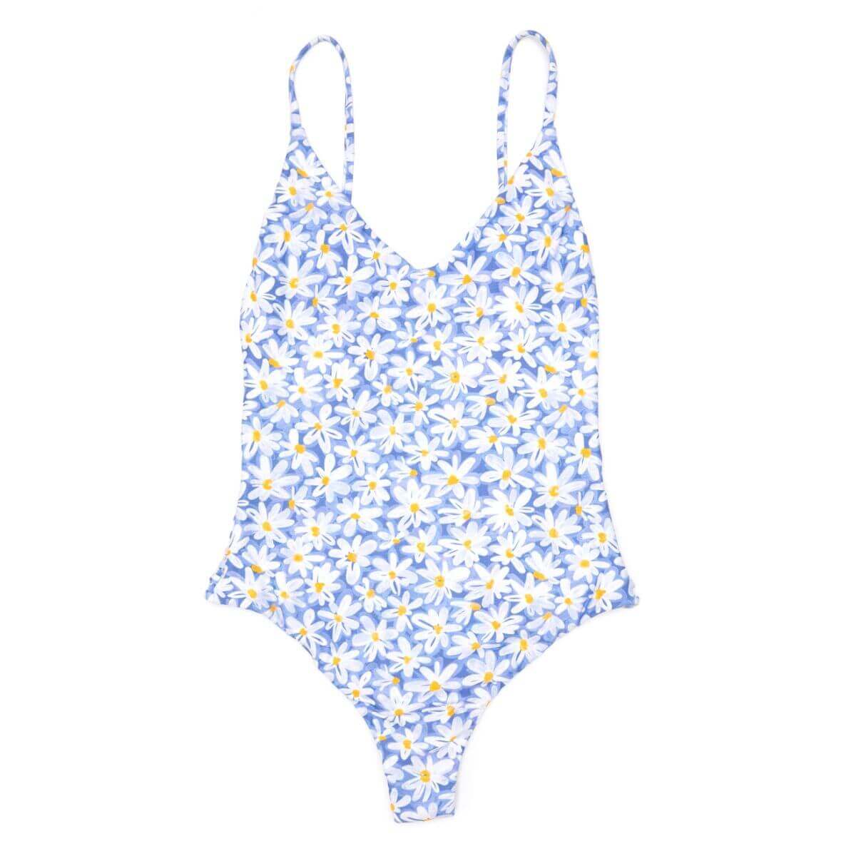 Mohala Mahina | V Neck Thong One Piece Swimsuit – Midori Bikinis